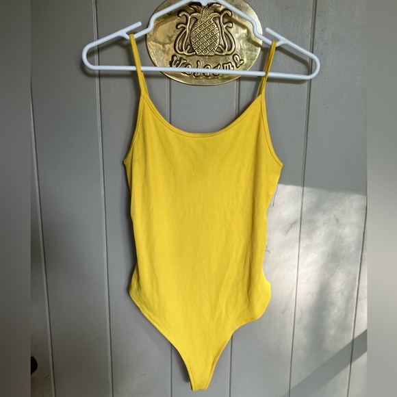 Forever 21 | Tops | Yellow Bodysuit | Poshmark